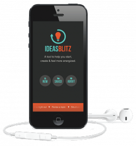 Ideas Blitz is now available as an iphone or ipad app - Ideas Blitz